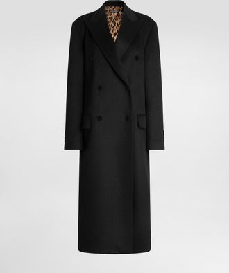 Dolce & Gabbana Mantel Aus Kaschmir Mit Doppelreiher-design - Frau Collection Schwarz 40