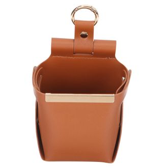 Lurrose Wandh&auml;ngender Aufbewahrungsorganizer PU Faltbare Abnehmbare Aufbewahrungstasche mit Metallring Platzsparend Rei&szlig;fest f&uuml;r B&uuml;ro Schlafzimmer Bad und Woh