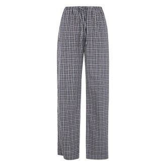 R&oacute;he Femme, Pantalons, Multicolore, Taille: 42 FR Relaxed Fit Checked Pantalons