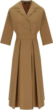 Max Mara Femme, Robes, Brun, Taille: 42 FR Padana Shirt Dress