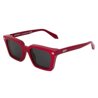 Off-white Off White - Rechteck-Sonnenbrille f&uuml;r Herren/Damen Unisex (Rot)