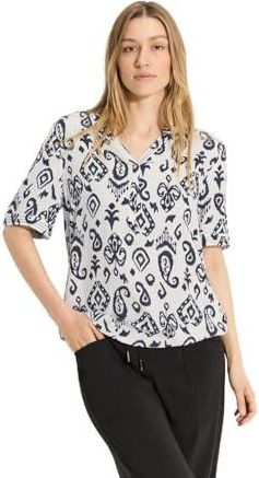 Cecil B344763 Chemisier imprim&eacute;, Vanilla White, M Femmes, Womens