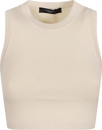 Max Mara Femme, Tops, Beige, Taille: 36 FR Crop Top