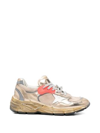 Golden Goose Running Dad New Net And Laminated Upper Leather Star La