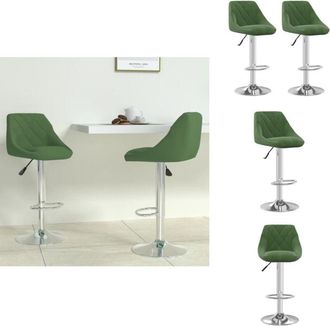 vidaXL Vidaxl - Tabourets de bar lot de 2 vert foncé velours - Tabouret De Bar - Chaise De Comptoir - Tabourets De Bar - Meubles De Cuisine - Mobilier Design