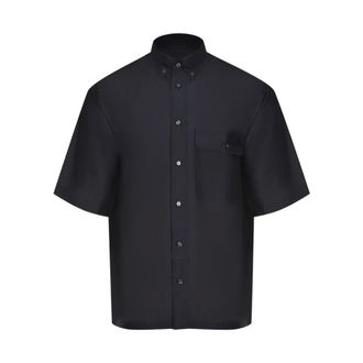 Emporio Armani Homme, Chemises, Bleu, Taille: L Camisa Marino