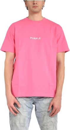 Purple Homme, Tops, Rose, Taille: M T-shirt ras du cou