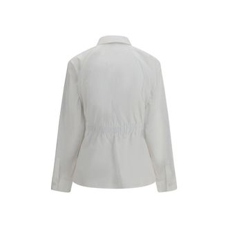 Max Mara Womens White Cotton Dress Shirt