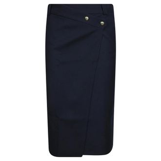 Pinko Pinko, Femme, Jupes, Bleu, Taille: 38 FR Marzemino Gonna Diagonale