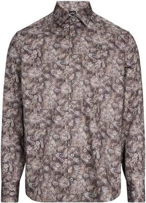 van Laack Chemise droite imprim&eacute;e en coton