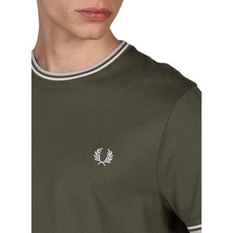 Fred Perry T-shirt uni &agrave; col rond en coton