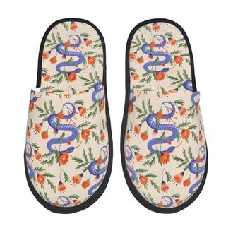 Generic Serpent Homme Femme Pantoufles Respirantes Chaussures De Maison Confortable Chaussons Pour Maison Ext&eacute;rieur Hiver L