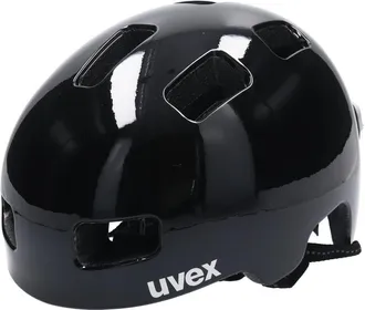Uvex city 4 Mini me - leichter City-Helm f&uuml;r Damen und Herren - inkl. LED-Licht - individuelle Gr&ouml;&szlig;enanpassung - black-white - 55-58 cm