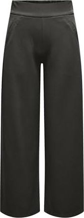 Jacqueline de Yong JdY Jdylouisville Catia Life WD PNT JRS Noos Pantalon pour Femme avec Taille Haute et Jambe Large, Kaki, L / 32L