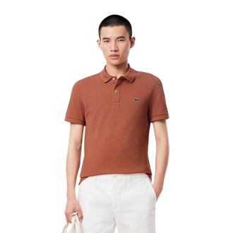 Lacoste L.12.12 Poloshirt f&uuml;r Herren, Piqu&eacute;, Schmal (Rot)
