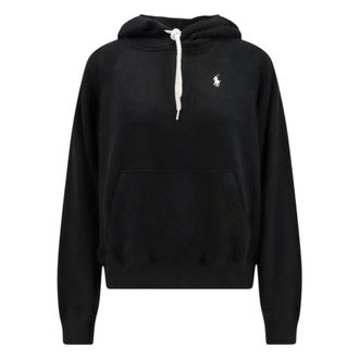 Polo Ralph Lauren Femme, Sweatshirts et sweats &agrave; capuche, Noir, Taille: 36 FR Felpa cappuccio