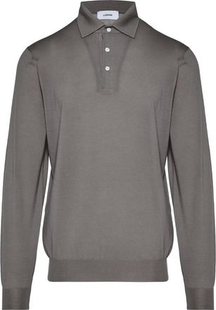 Lardini Homme, Pulls, Gris, Taille: M Polo en Laine Vierge Fabriqué en Italie