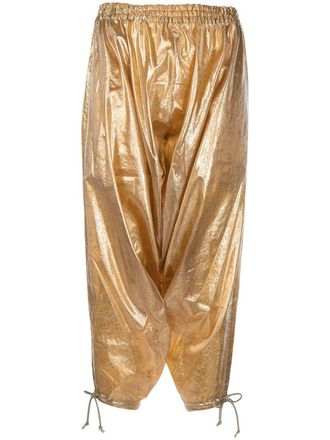 Junya Watanabe Cropped-Hose mit tiefem Schritt - Gold