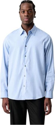 A|X Armani Exchange Chemise &agrave; monogramme - Homme - Chemises - Bleu - Taille: 2XL