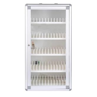 Generic Handy Aufbewahrungsschrank mit Schloss, Tragbar Oder Wandmontierbar Handy Aufbewahrungs Box, Aluminiumlegierung mit Tragegriff, für Schulen Konferenzr