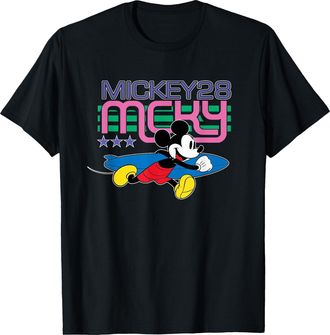 Disney Mickey Mouse 80s Retro Surfing T-Shirt
