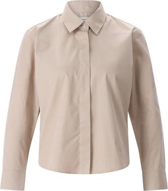 Dries Van Noten Femme, Blouses et Chemises, Beige, Taille: 44 FR Chemise Courte en Coton