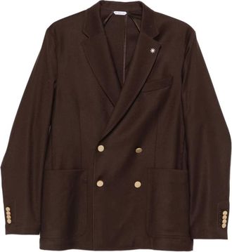 Manuel Ritz Homme, Vestes, Brun, Taille: M Blazer Crois&eacute;
