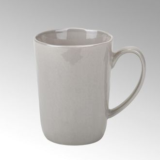 LAMBERT Piana Henkelbecher, Stoneware, grau,H 11cm,D 8,5cm