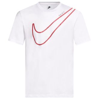 Nike Nike Just Do It T Shirt Mens Swoosh Tee Crew Neck Short Sleeve T Shirt White DR9275 100 New (XX-Large)