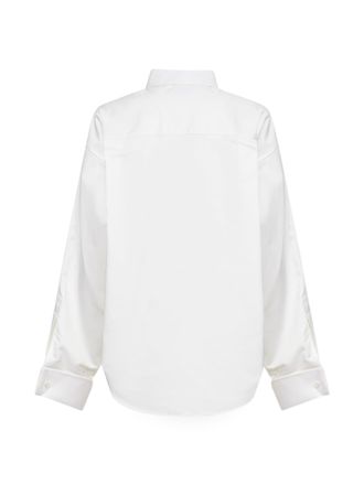 Balenciaga Womens Shirt Classic - Cotton Organza & Silk Poplin (white)