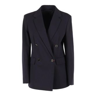Max Mara Giacca in Jersey Riviera - - Jackets - Damen - Blau - M