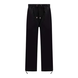 Versace Bestickte Baumwollhose - - Trousers - Herren - Schwarzk - L