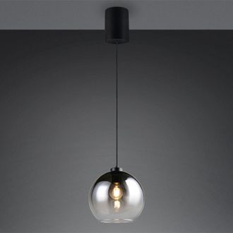 Trio Lampe suspendue Liora Verre fum&eacute; - R36601054