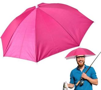 Generic Parapluie de fête pliable - Protection UV - Avec bande élastique - Pour, femmes, adultes, extérieur, plage, randonnée, camping, jardinage, golf, pêche