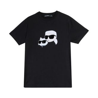 Karl Lagerfeld Ikon Choupette T-Shirt - - Tops - Herren - Schwarzk - M