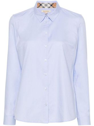 Barbour Hemd aus Baumwoll-Twill - Blau