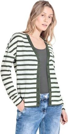 Cecil B321320 Cardigan rayé, Vanilla White, XXL Femme, Womens