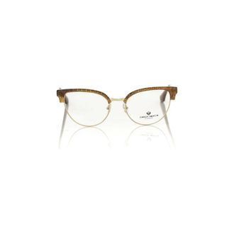 Frankie Morello Femme, Accessoires, Brun, Taille: ONE Size Lunettes de style Clubmaster marron avec strass