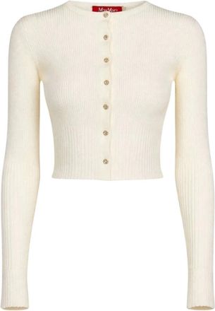 Max Mara Femme, Pulls, Blanc, Taille: 36 FR Feriale Cardigan