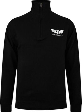 Castore Sweatshirt f&uuml;r Herren/Damen Unisex, mit kurzem Rei&szlig;verschluss, Fleece, Rugby (Schwarz)