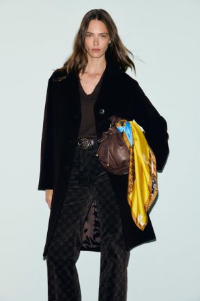 Gerard Darel Manteau droit en laine et angora - AELIS - Cinnamon