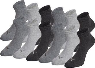Puma Puma Quarters Lot de 12 paires de chaussettes de sport Medium anthrazit