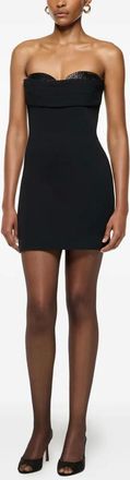 Roland Mouret robe bustier &agrave; ornements - Noir