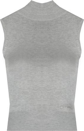 Guess Femme, Pulls, Gris, Taille: 42 FR Pull de Golf &Eacute;l&eacute;gant