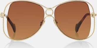 Aquazzura Oversize-Sonnenbrille Malibu