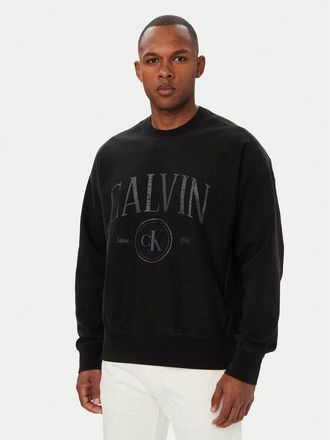 Calvin Klein Jeans Sweatshirt LV04RH209G Schwarz Regular Fit