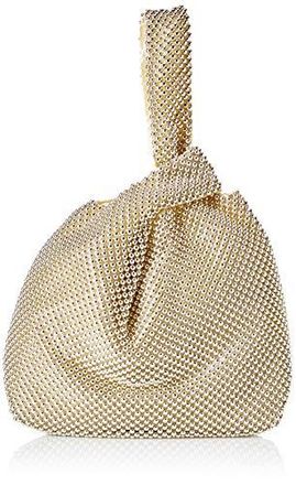 Jessica McClintock Logan Mesh Evening Pouch, Light Gold