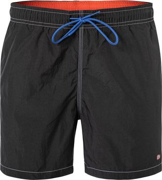 Napapijri Herren Badeshorts schwarz Mikrofaser unifarben