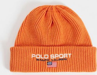 Polo Ralph Lauren bonnet &agrave; logo sport orange