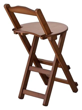 Generic Barhocker mit R&uuml;ckenlehne, klappbar, aus Holz, Fu&szlig;st&uuml;tze, f&uuml;r K&uuml;cheninsel, Fr&uuml;hst&uuml;ckstheke, Keine Montage erforderlich